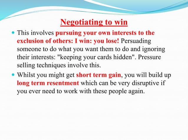 Persuading, influencing and negotiating skills | PPTX | Career Advice ...