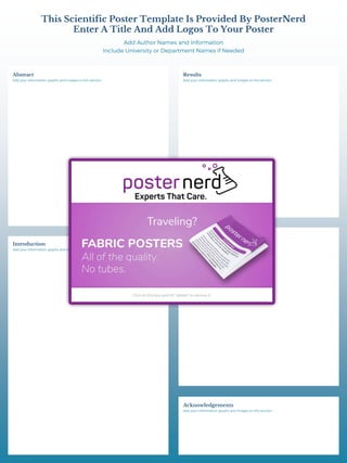 Scientific poster template abstract results .pptx