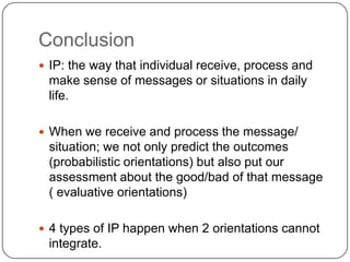 Persuasion_ Theory of Problematic Integration | PPTX | Science