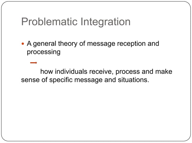 Persuasion_ Theory of Problematic Integration | PPTX | Science