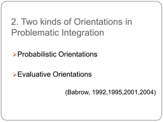 Persuasion_ Theory of Problematic Integration | PPTX | Science