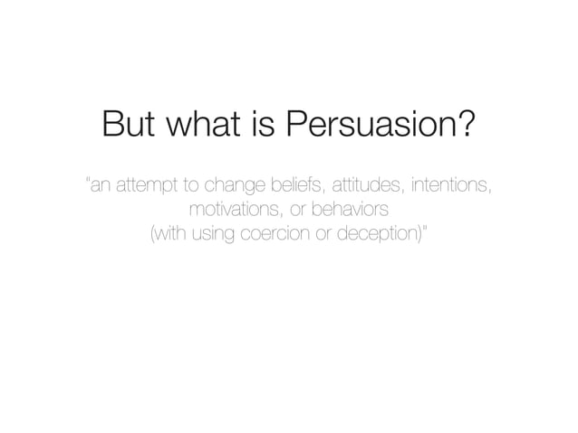 The Basics of Persuasion | PPT