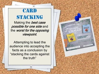 Card Stacking Ads