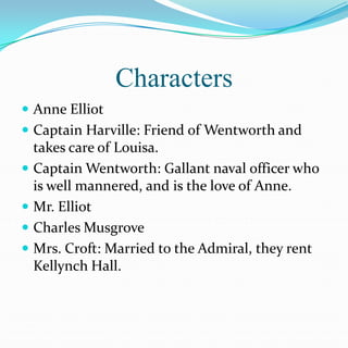 Persuasion Chapters XXI-XXIV | PPTX