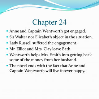 Persuasion Chapters XXI-XXIV | PPTX