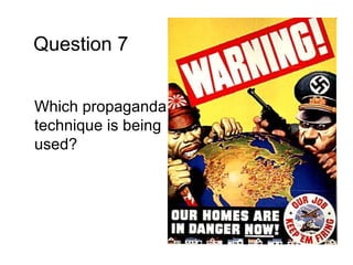 Persuasion/Propaganda Quiz | PPT