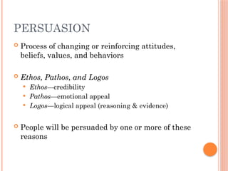 Persuasion and Ethics powerpoint presentation | PPTX