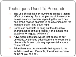 Persuasion in Advertising | PPTX