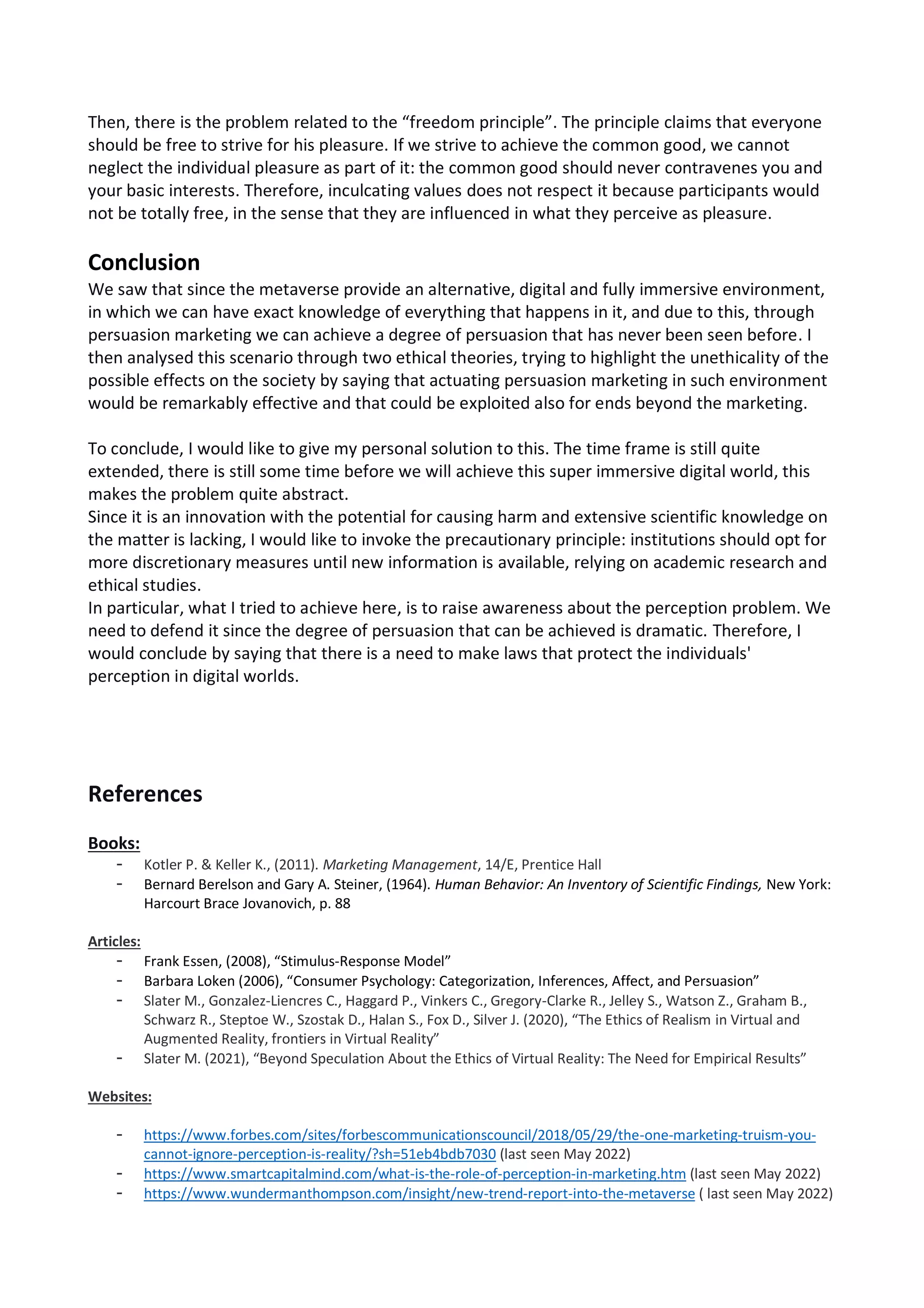 Persuasion in the Metaverse | PDF