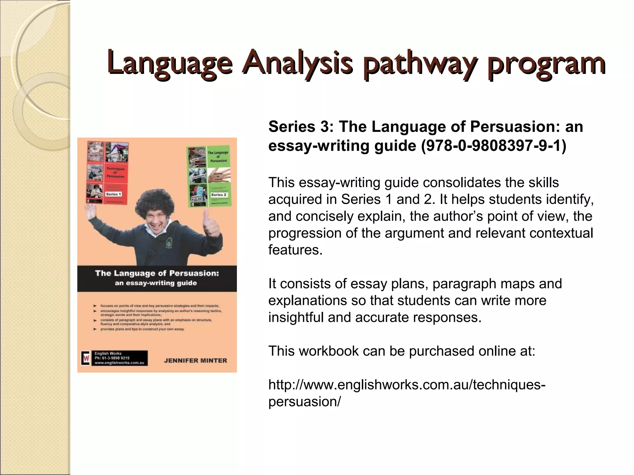 Persuasion language essay writing part 2 | PPT