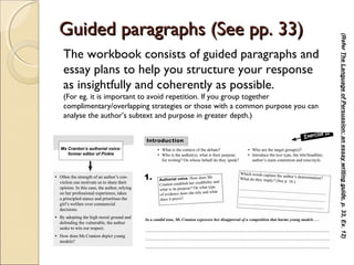 Persuasion language essay writing part 2 | PPT