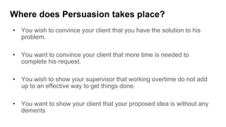 Persuasion ppt -v1.2 | PPTX | Resume Writing and Advice | Job Search