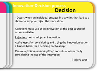 Innovation-Decision Process presentation | PPT