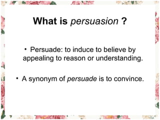 Persuasion Chapters I-IV | PPT