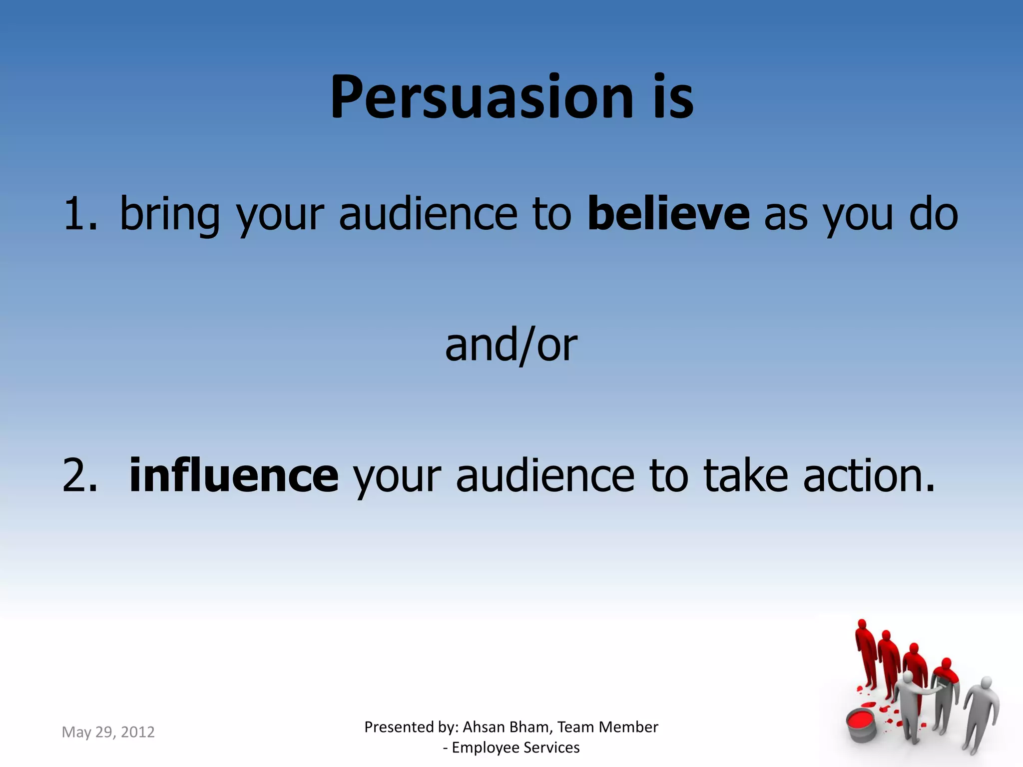 Persuasion & Convincing Skills | PDF