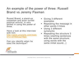 Persuasion techniques in presentations | PPTX