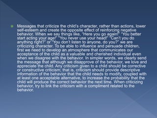 Improving Children's Behavior Using Persuasion and Positive Messages | PPTX