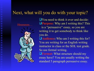 Persuasive 5para | PPT