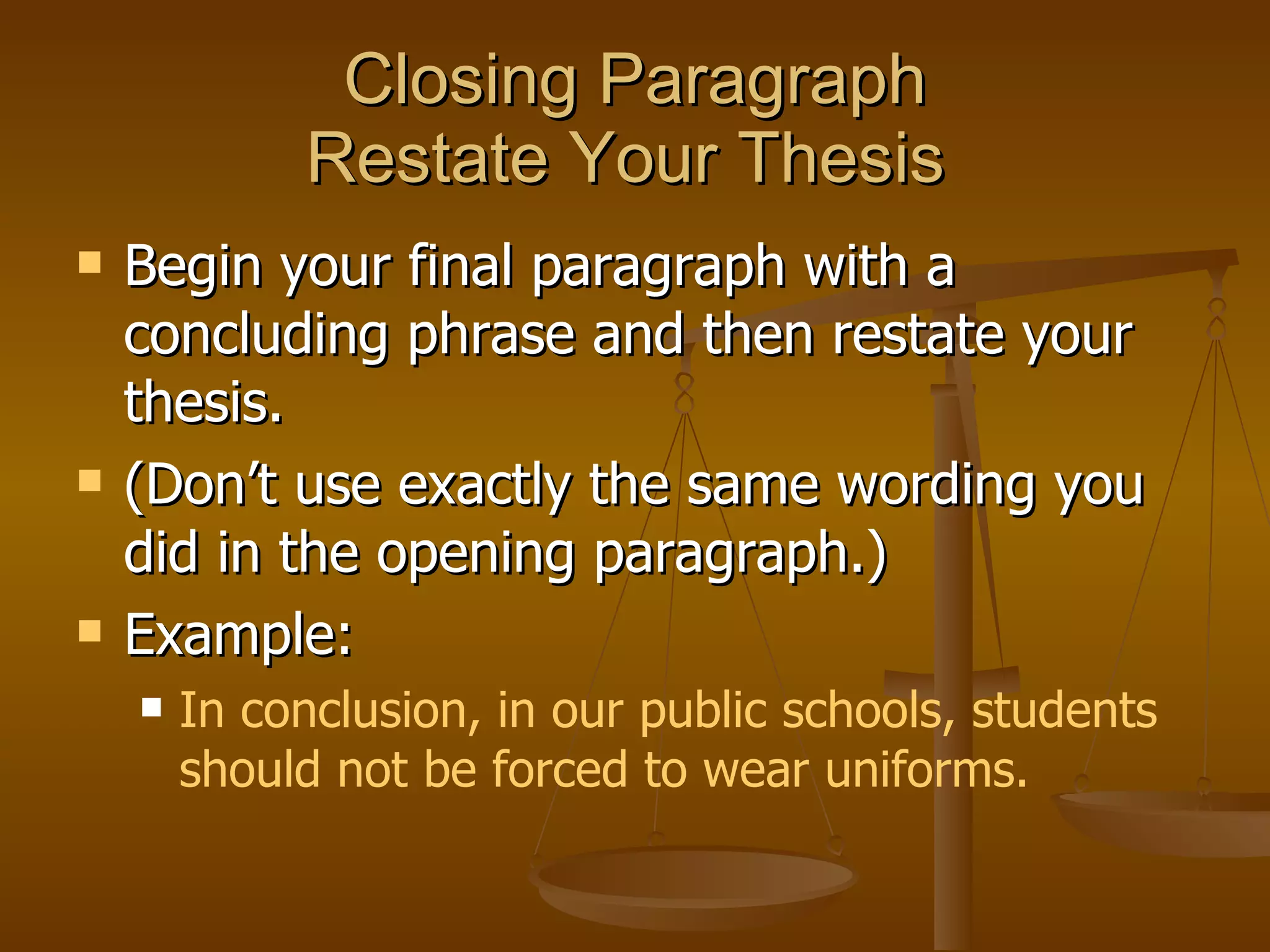 Persuasive Essay 8th Grade | PPT