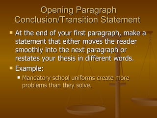 Persuasive Essay 8th Grade | PPT