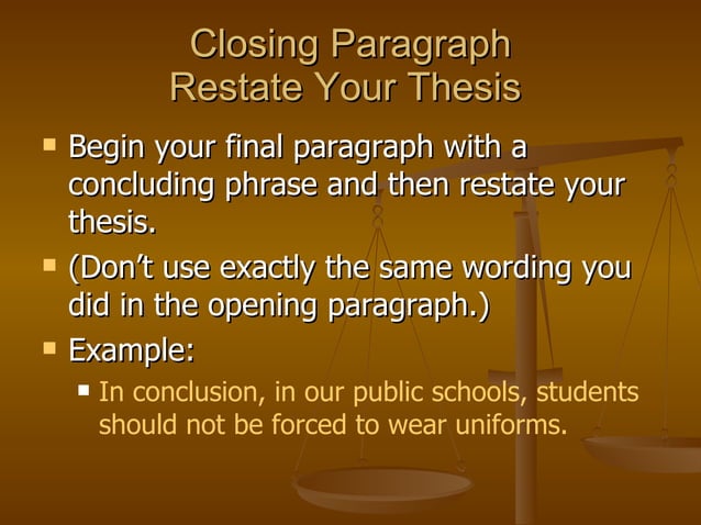 Persuasive Essay 8th Grade | PPT