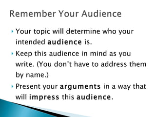 Persuasive essay | PPT