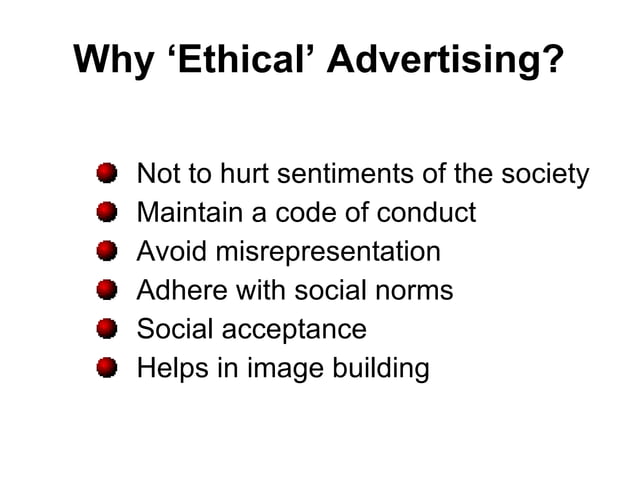 Persuasion and Ethics in Advertising | PPT