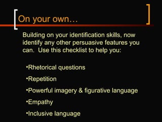 Persuasive Mlk Speech | PPT