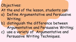 Persuasive and Argumentative Writing Tech.pptx