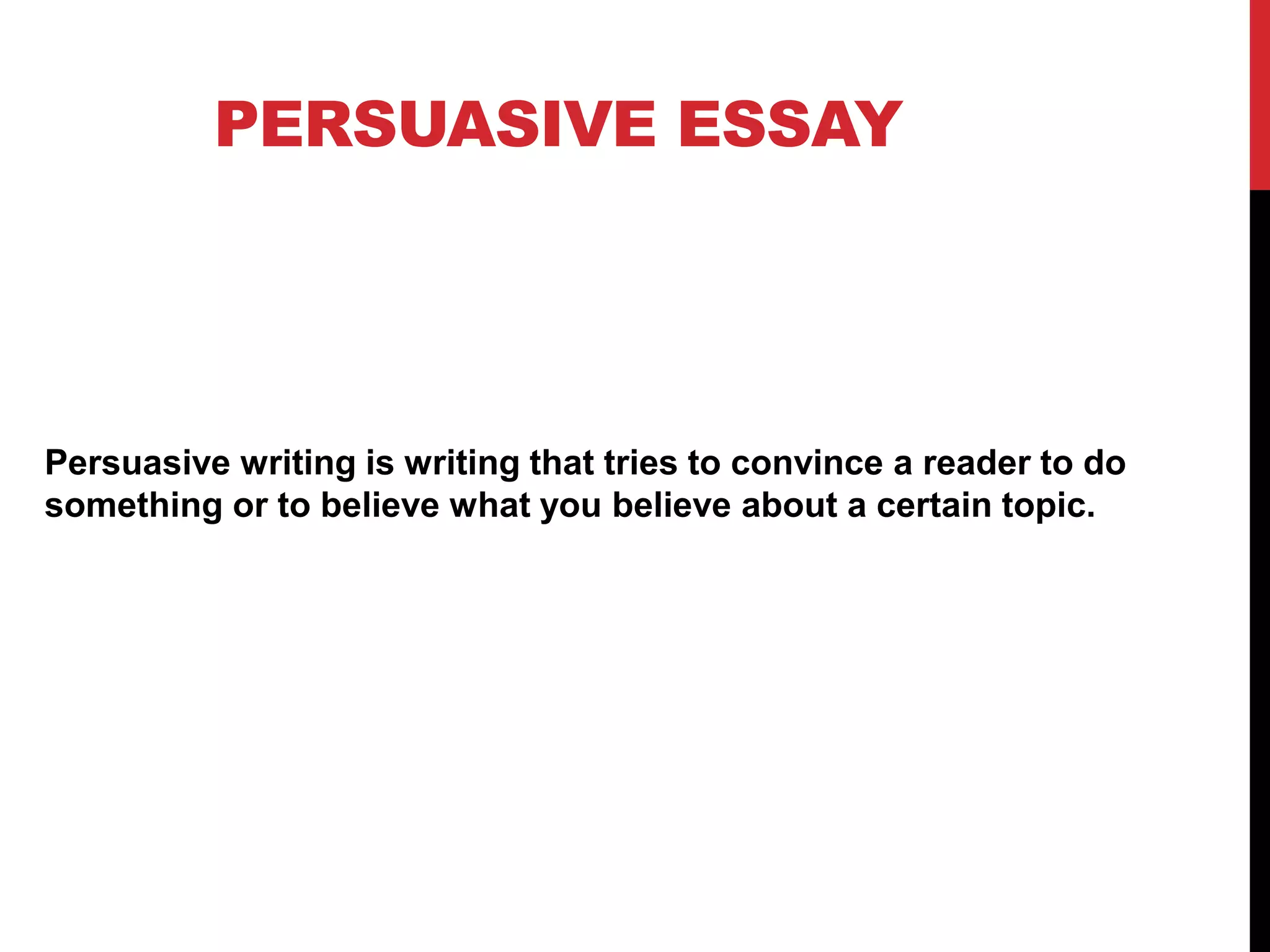Persuasive and Compare and Contrast Essay | PPTX