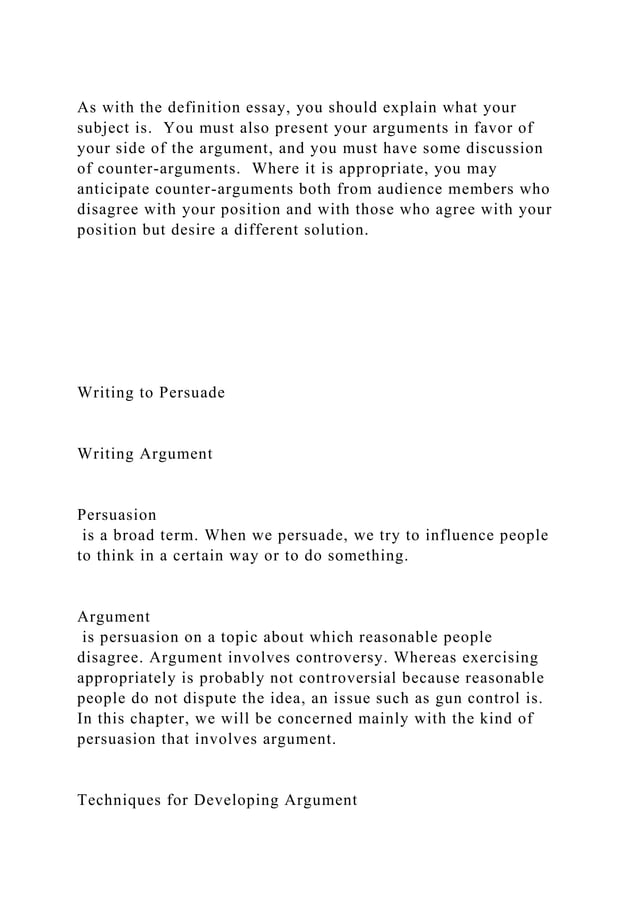 PersuasiveArgumentative Essay Topic…………...docx