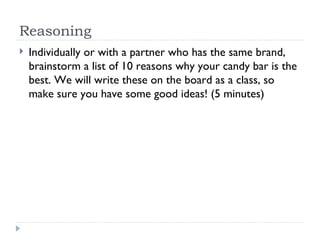 Persuasivecandybaractivity | PPT