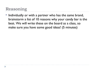 Persuasive Writing Activity | PPT