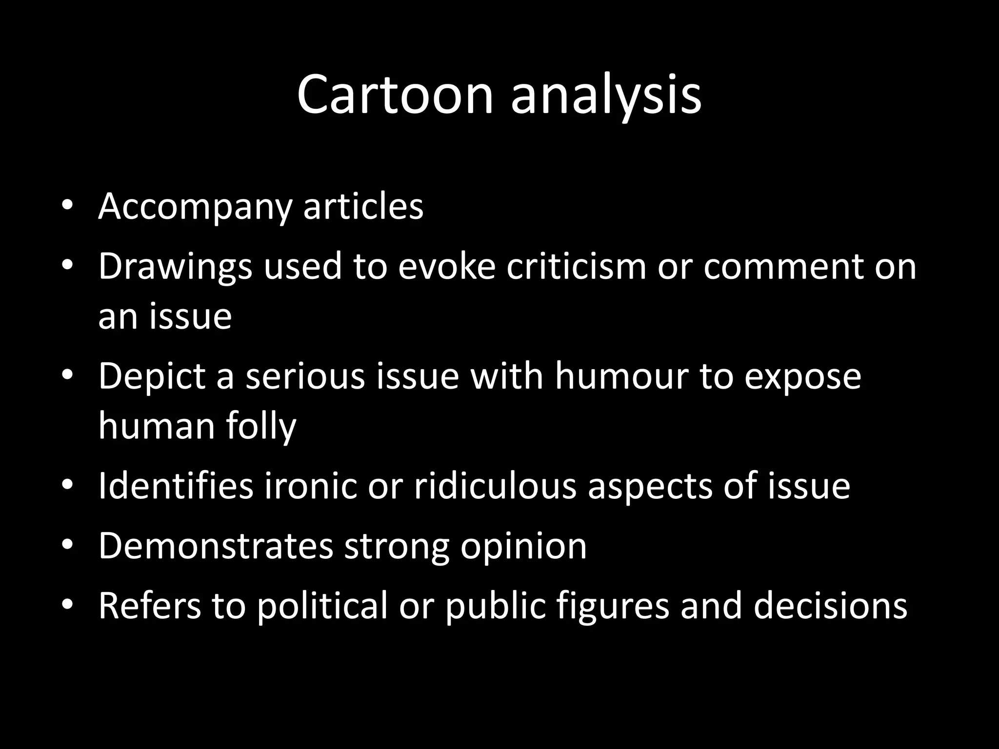 Persuasive cartoon analysis | PPTX