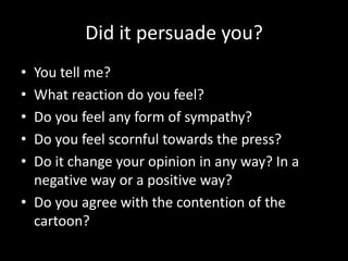 Persuasive cartoon analysis | PPTX