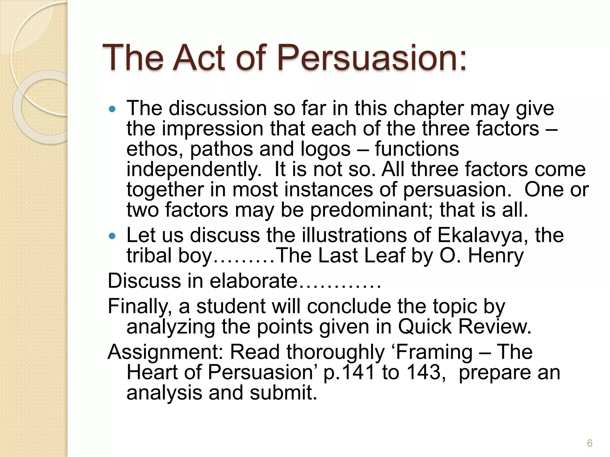 Persuasive communication ppt | PPTX