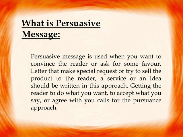 Persuasive communication (messages) | PPTX