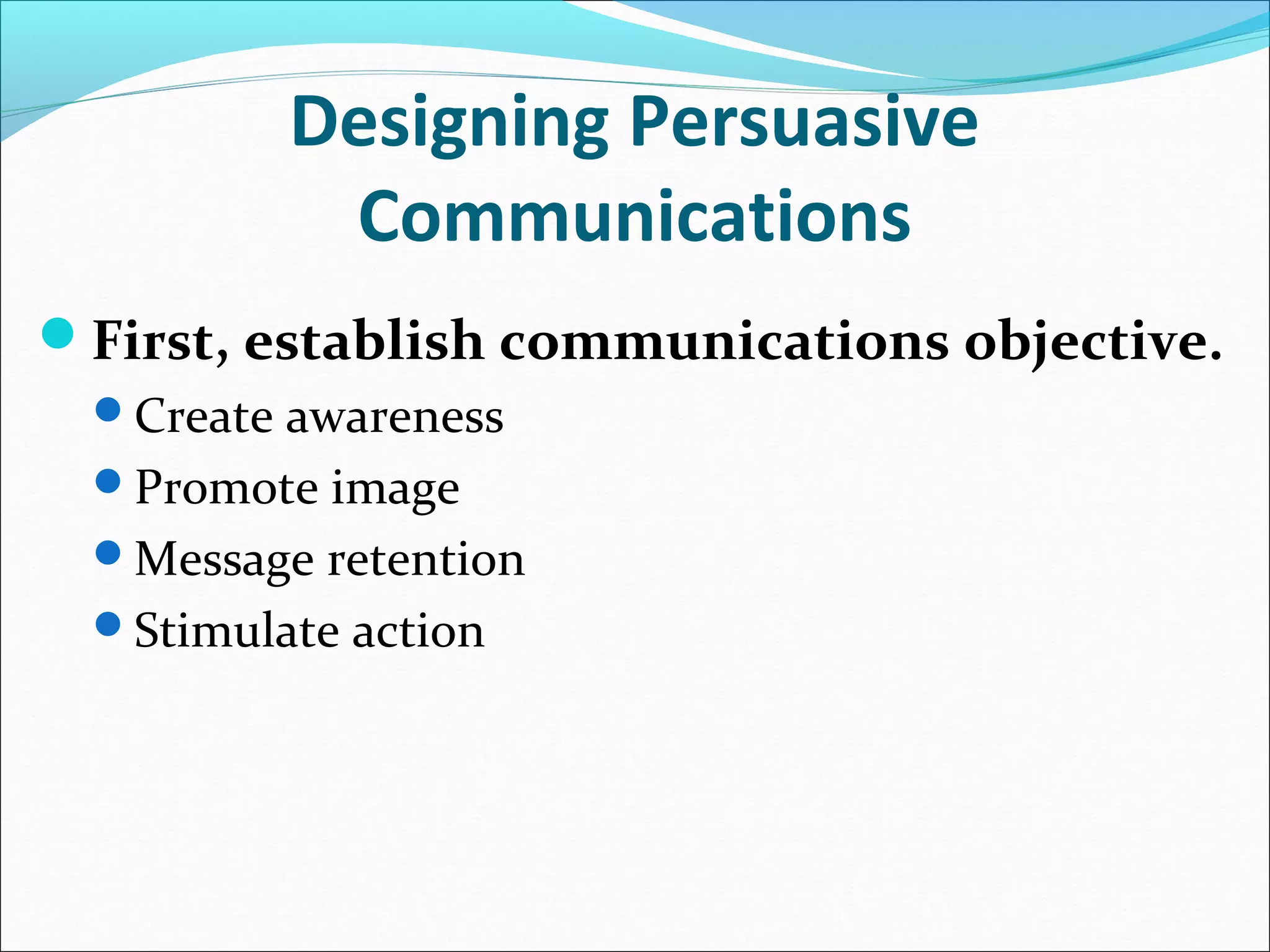 Persuasive communications | PPT
