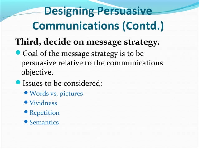 Persuasive communications | PPT