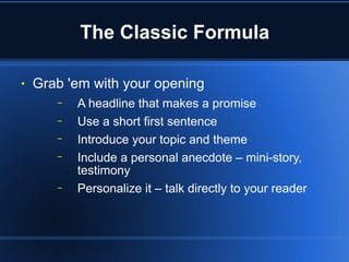 Writing Persuasive Content for the Web | PPT