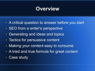 Writing Persuasive Content for the Web | PPT