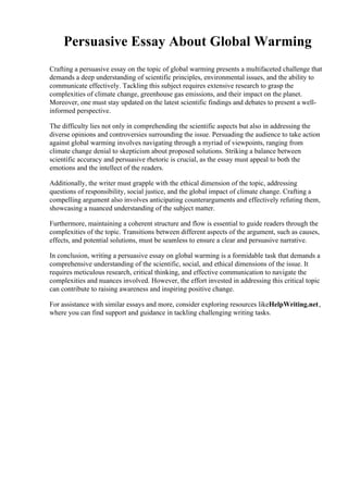 Persuasive Essay About Global Warming.pdf