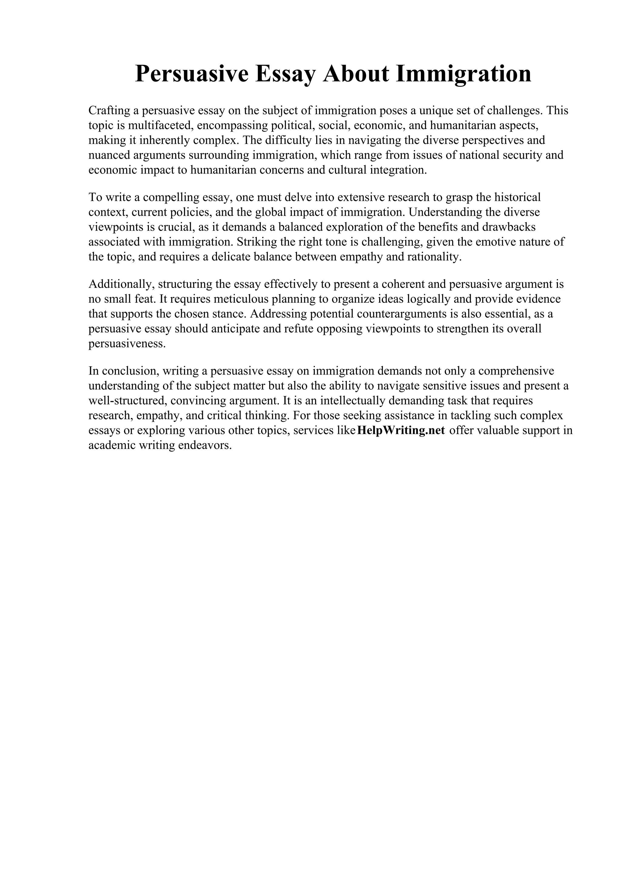 Persuasive Essay About Immigration.pdf