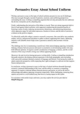 Persuasive Essay About School Uniform.pdf