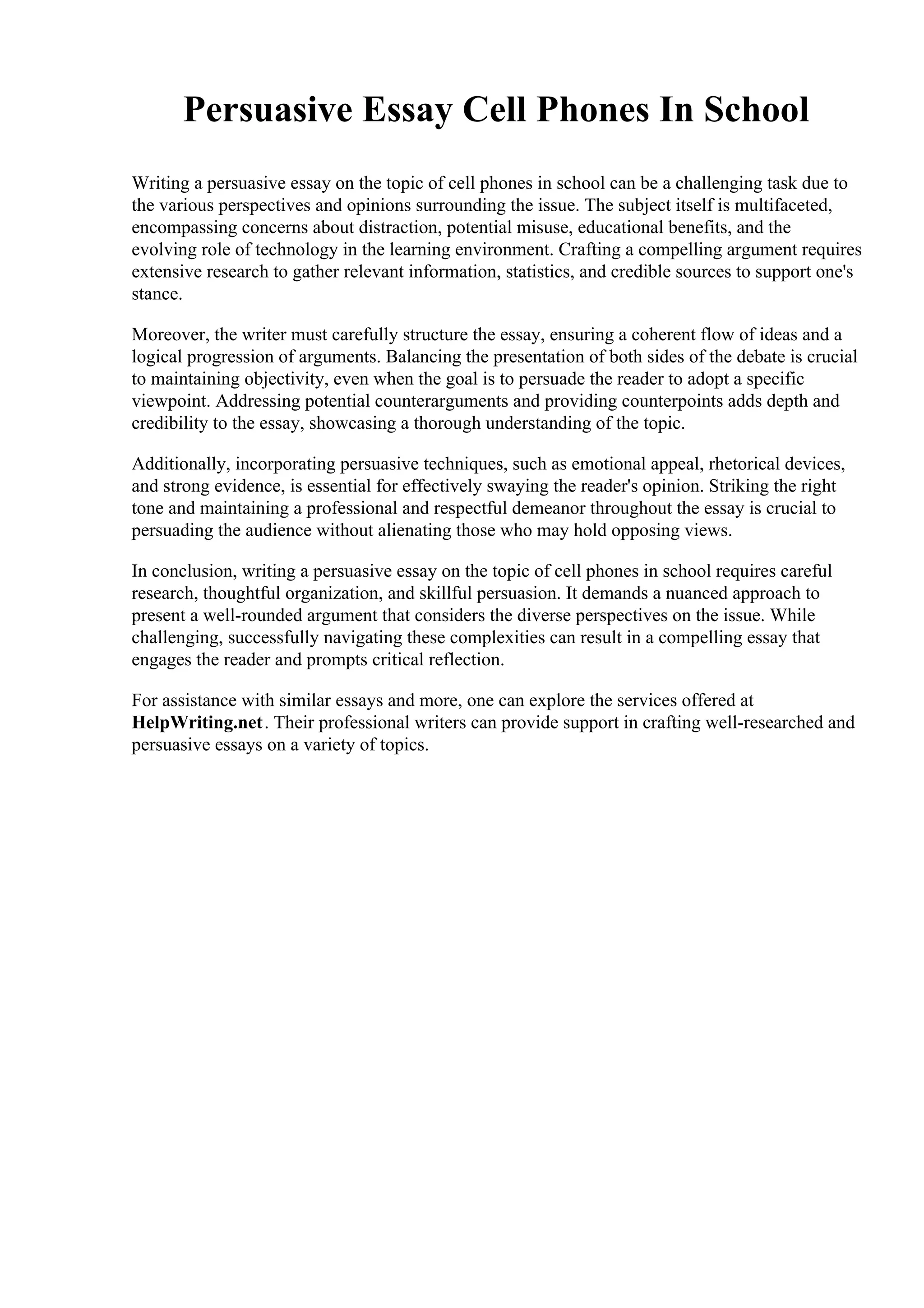 Persuasive Essay Cell Phones In School.pdf