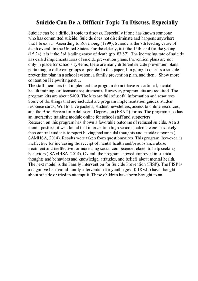 Persuasive Essay Examples For High School | PDF