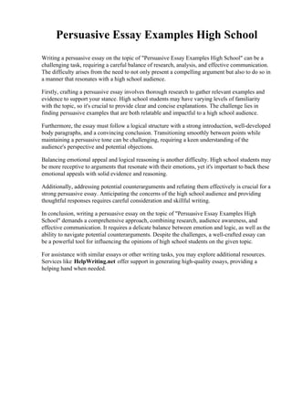 Persuasive Essay Examples High School.pdf
