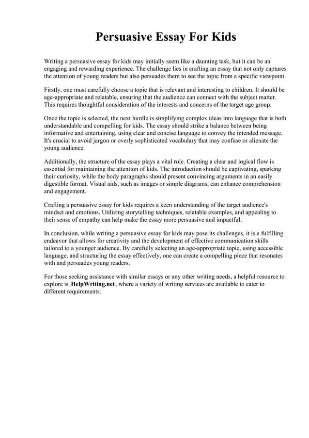 Persuasive Essay For Kids.pdf
