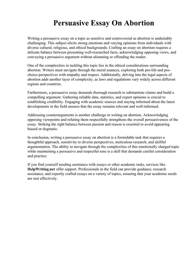Persuasive Essay On Abortion.pdf