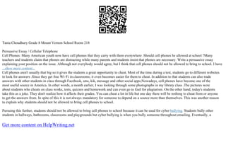 Persuasive Essay On Phones In School | PPT